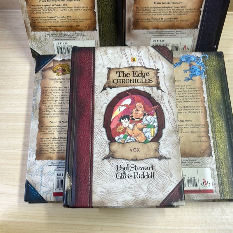 The Edge Chronicles Books 1-4 & 6 5 Hardcover Bundle by Paul Stewart ...