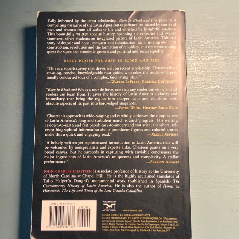 Born in Blood and Fire by John Charles Chasteen, Paperback | Pangobooks