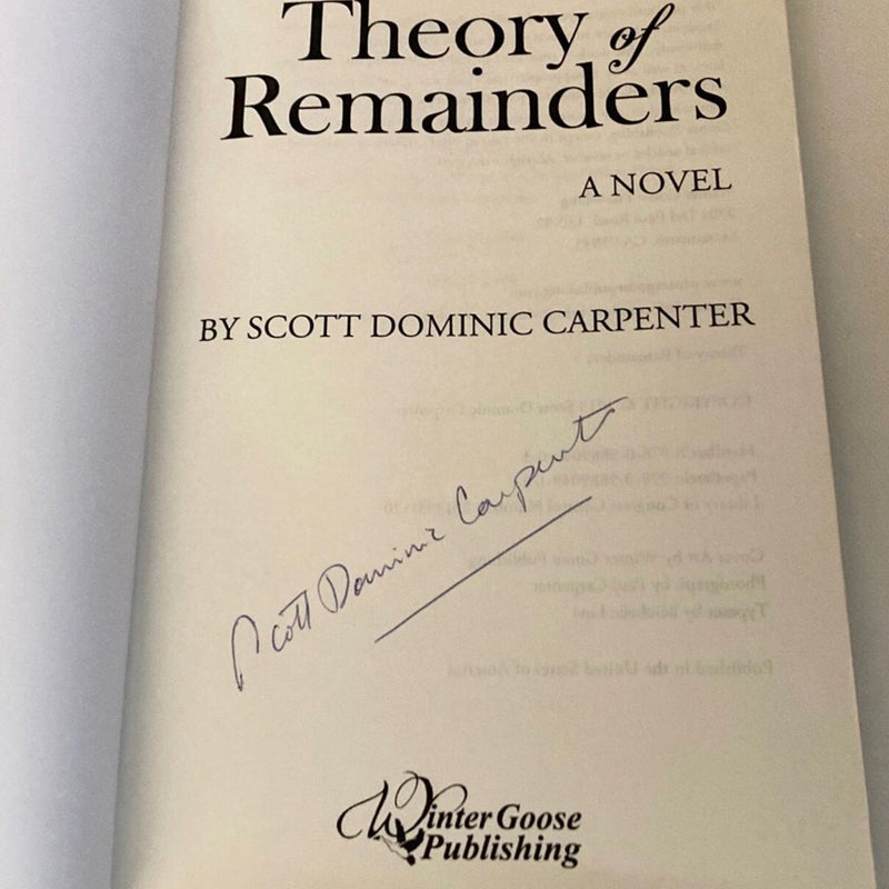 Theory of Remainders by Scott Dominic Carpenter
