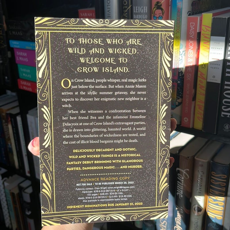 wild and wicked things ARC copy by francesca may, Paperback | Pangobooks