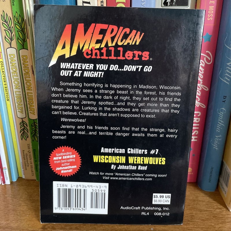 American Chillers #7 Wisconsin Werewolves by Johnathan Rand