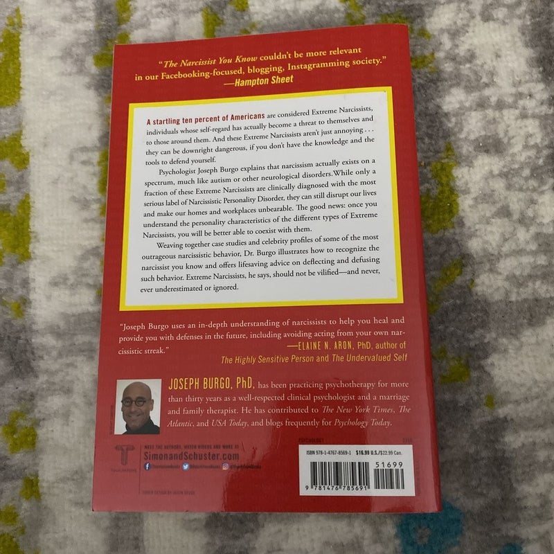 The Narcissist You Know by Joseph Burgo