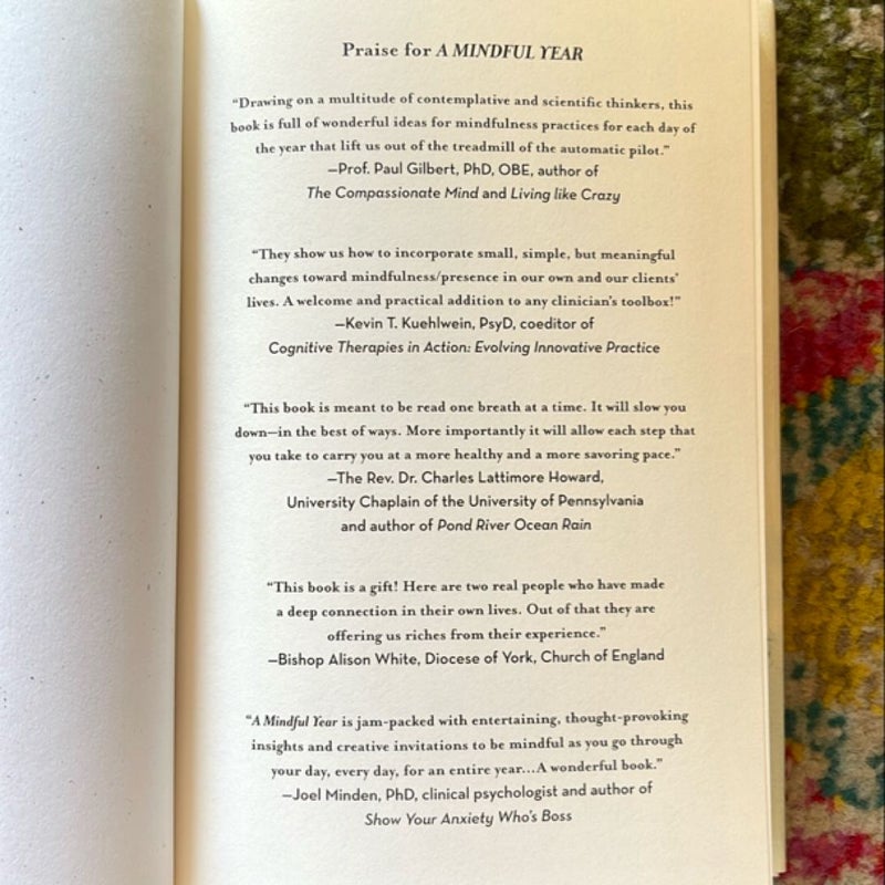 A Mindful Year by Aria Campbell-Danesh, Seth J. Gillihan, Alice Boyes ...
