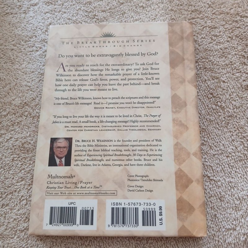 The Prayer of Jabez by Bruce Wilkinson; David Kopp, Hardcover | Pangobooks