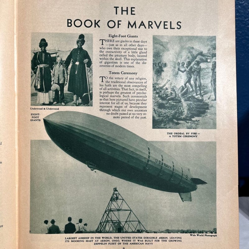 Vintage 1931 The Book of Marvels Book by Henry Smith William, Hardcover ...