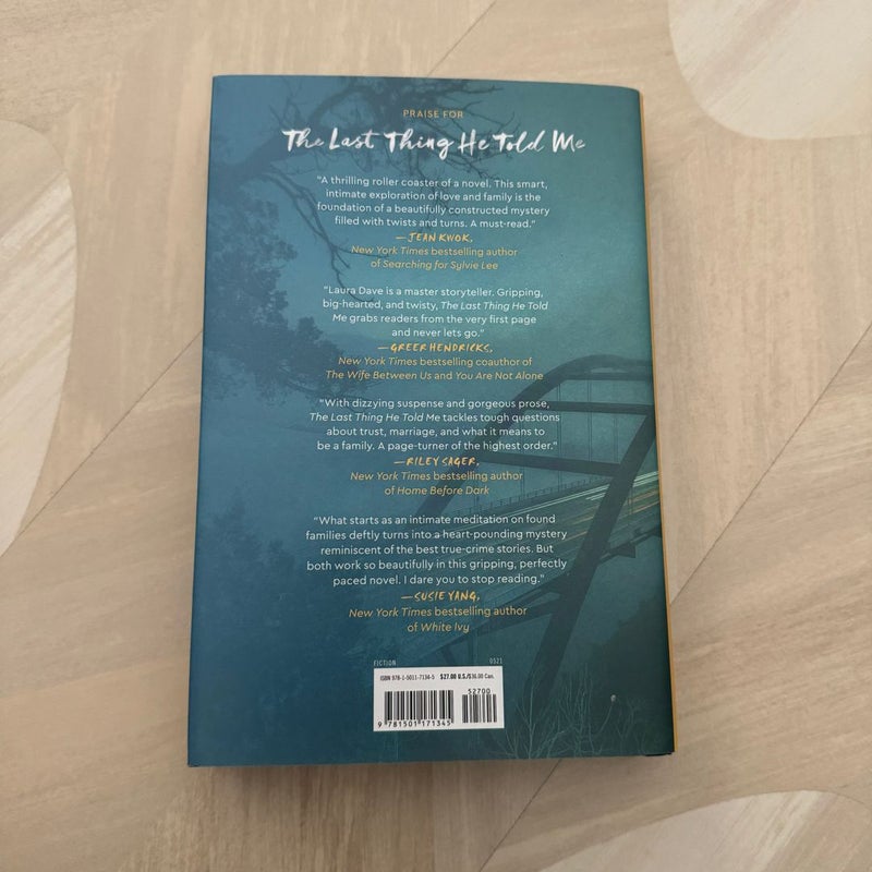 The Last Thing He Told Me by Laura Dave by Laura Dave, Hardcover | Pangobooks