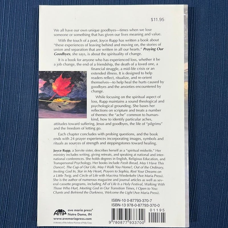 Praying Our Goodbyes by Joyce Rupp