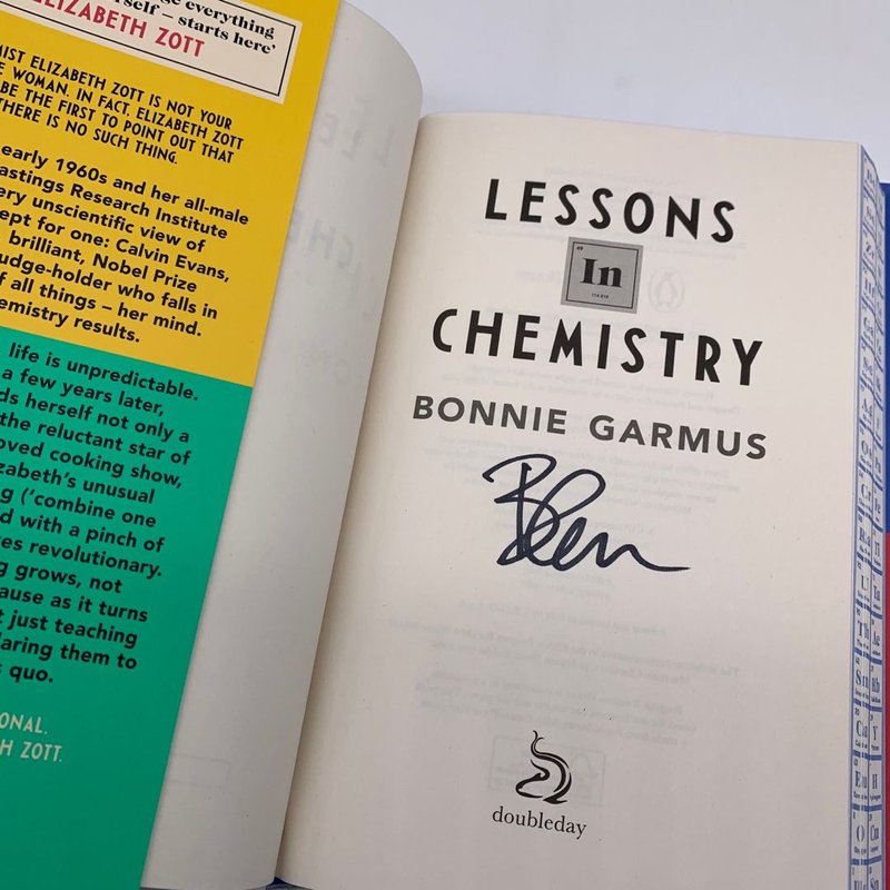 Waterstones Exclusive Lessons in Chemistry Signed Sprayed Edges by ...