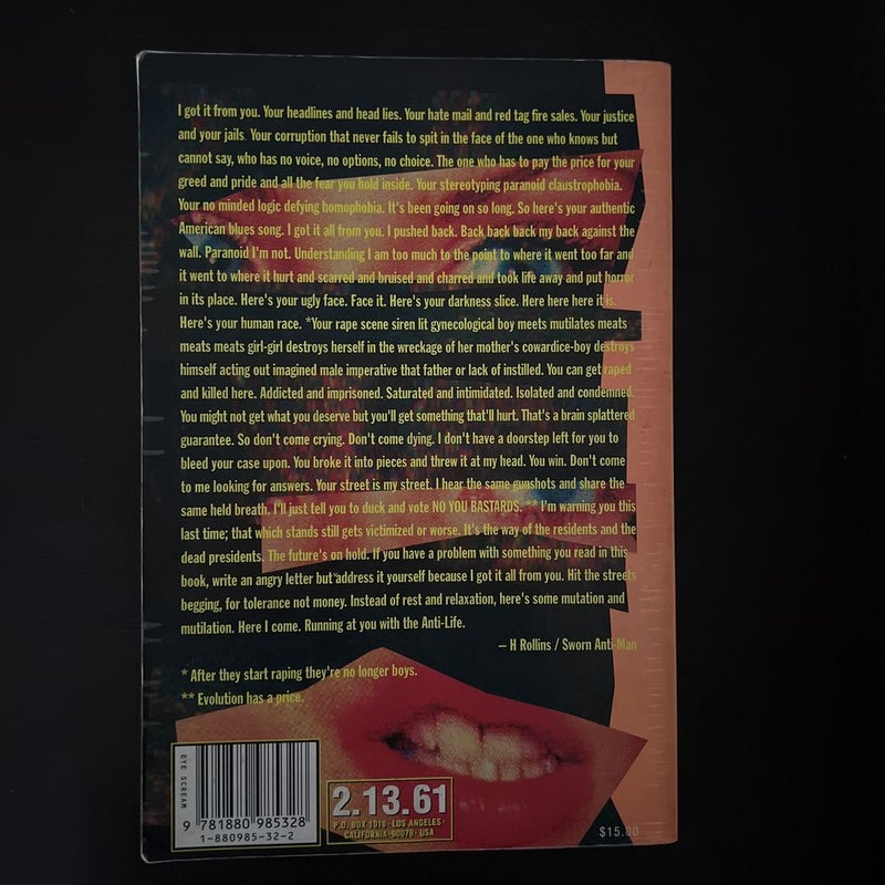 Eye Scream by Henry Rollins, Paperback | Pangobooks