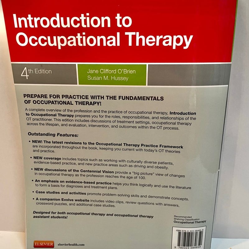 Introduction to Occupational Therapy by Jane Clifford O'Brien, Susan M ...
