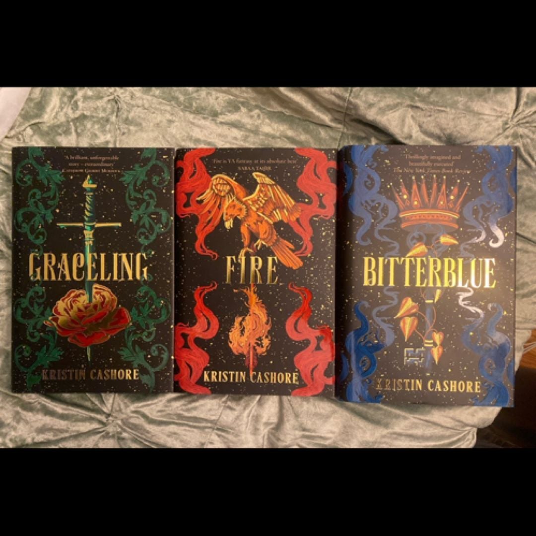 Fairyloot Graceling Realm books 1-3 by Kristin Cashore, Hardcover ...