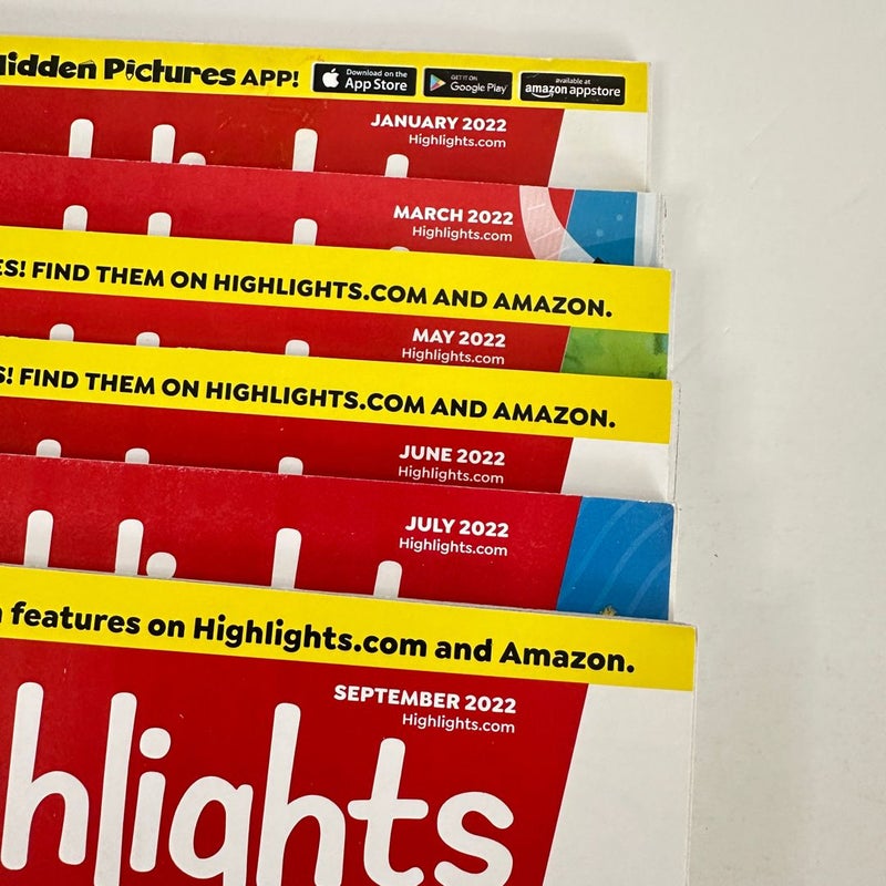 Highlights 2022 Children’s Magazines, Lot of 6 by Highlights, Paperback ...
