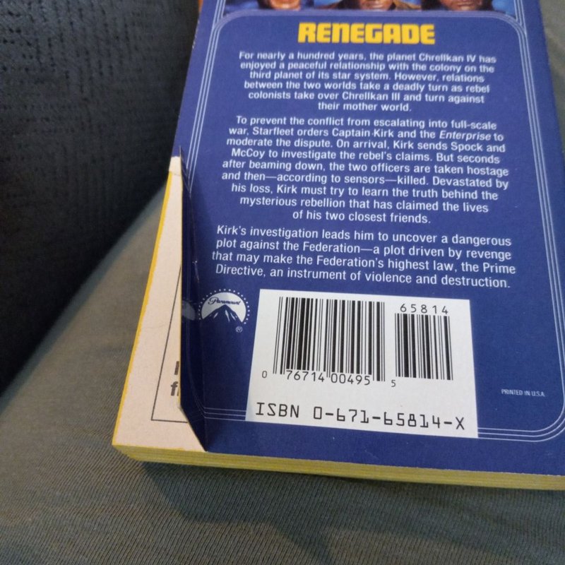 Renegade by Gene Deweese, Paperback | Pangobooks
