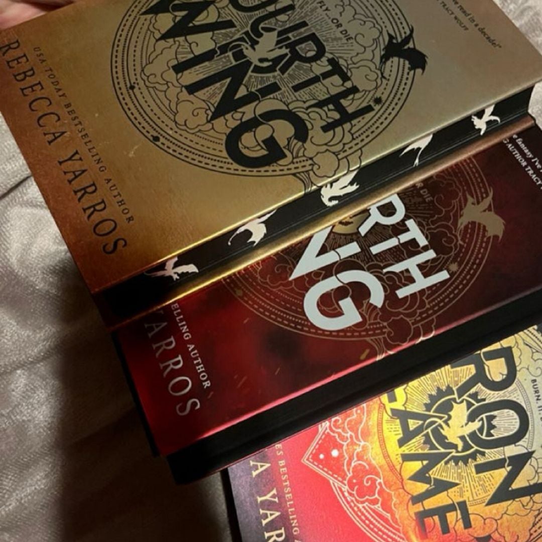 FOURTH WING sprayed edges first editions by rebecca yarros, Hardcover ...