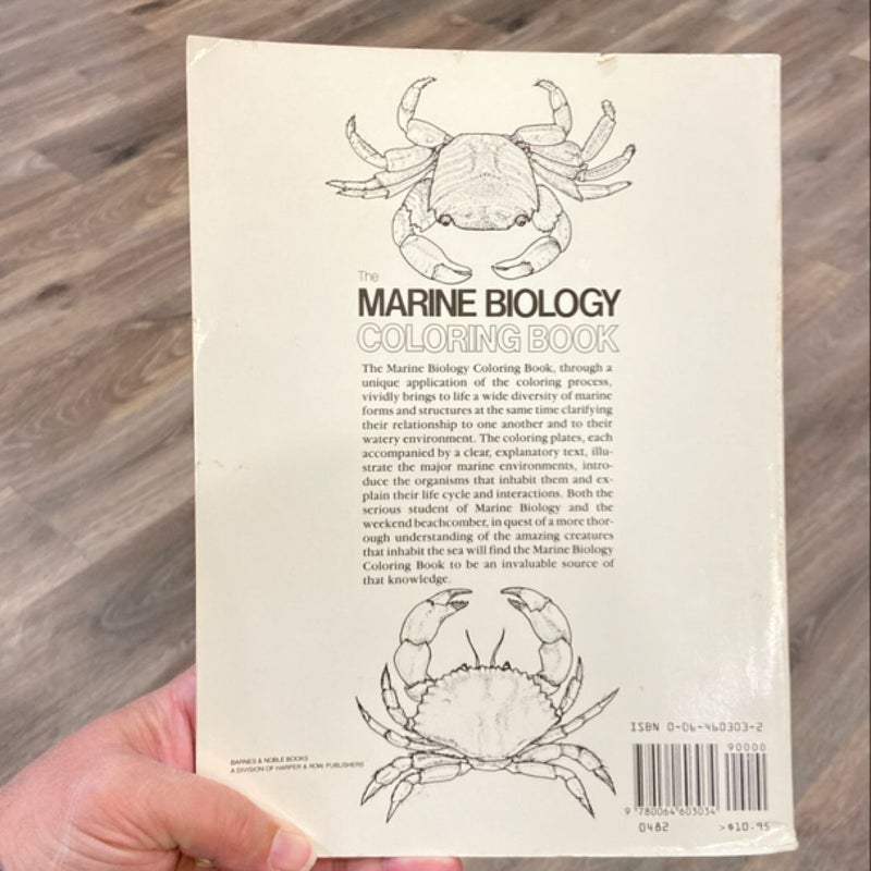 Marine Biology Coloring Book by Thomas M. Niesen
