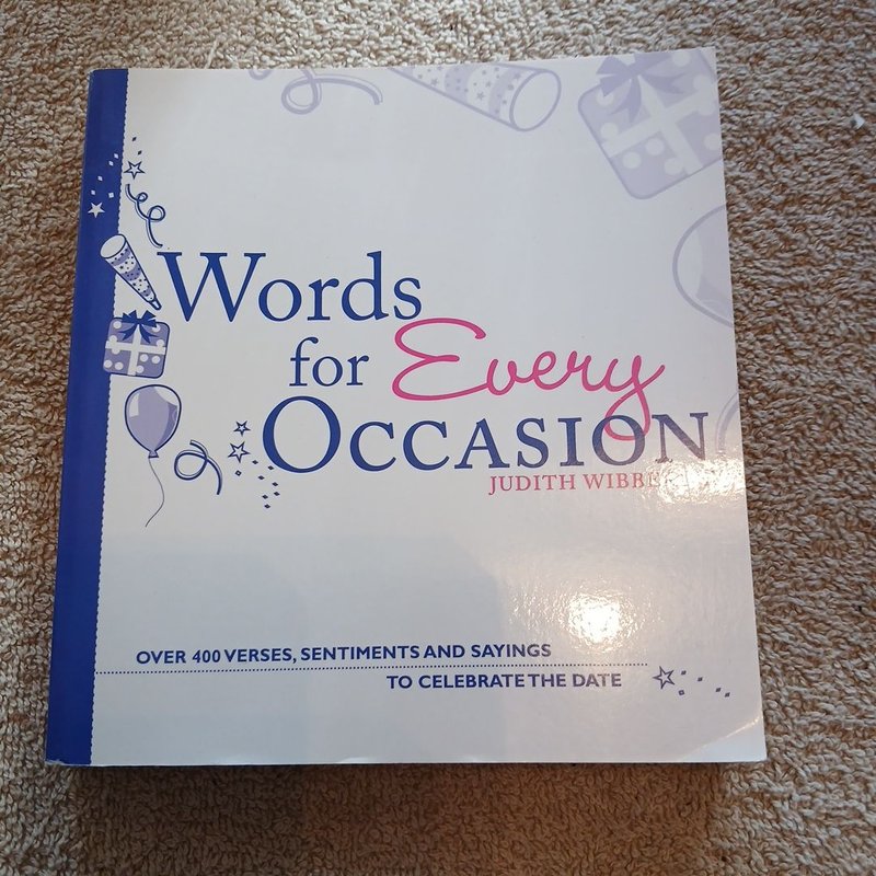 Words for Every Occasion by Judith Wibberley
