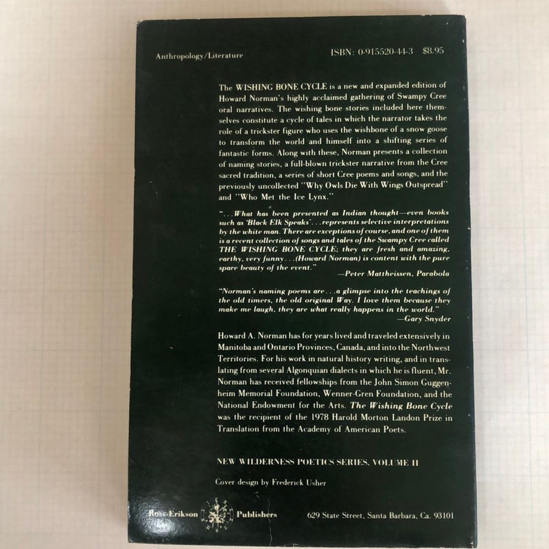 The Wishing Bone Cycle by Howard Norman