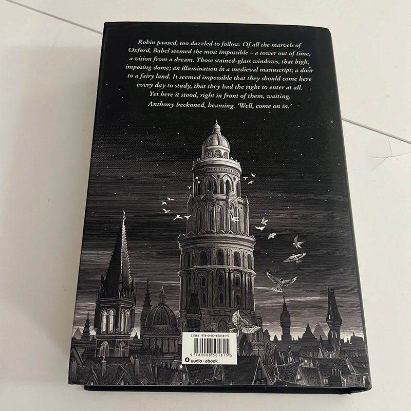 UK edition Babel by R.F. Kuang, Hardcover | Pangobooks