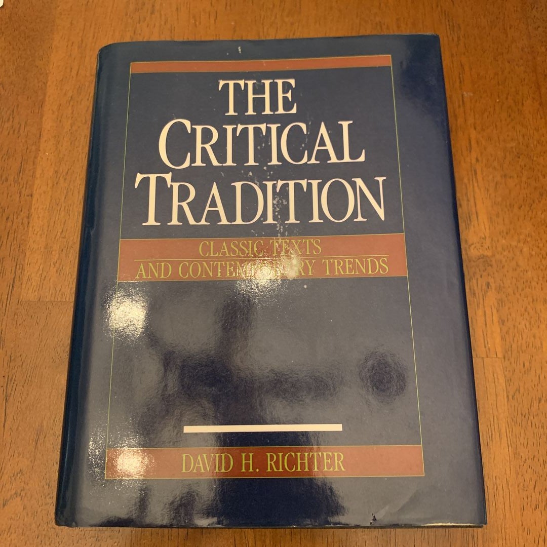 The Critical Tradition by David H. Richter, Hardcover | Pangobooks