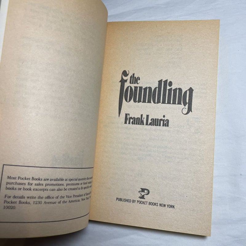 The Foundling by Frank Lauria, Paperback | Pangobooks