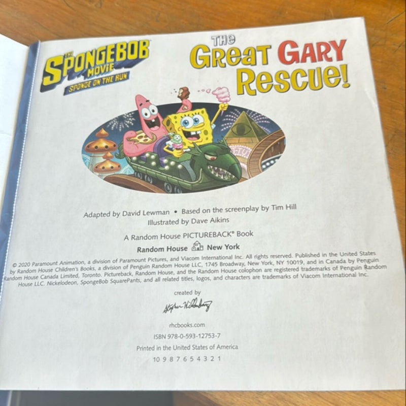 The SpongeBob Movie: Sponge on the Run: the Great Gary Rescue ...