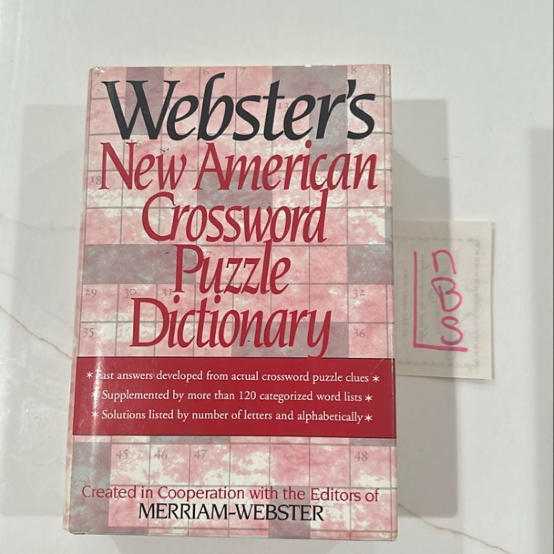 The Merriam-Webster Crossword Puzzle Dictionary by Merriam-Webster, Inc ...