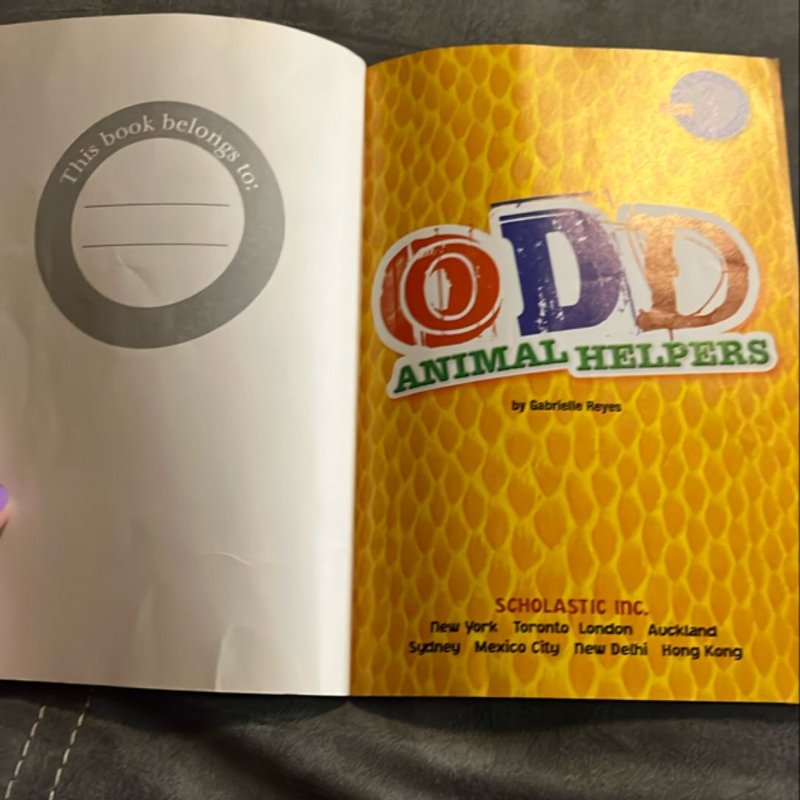 Odd Animal Helpers by Gabrielle Reyes; Joanne Ruelos, Paperback ...
