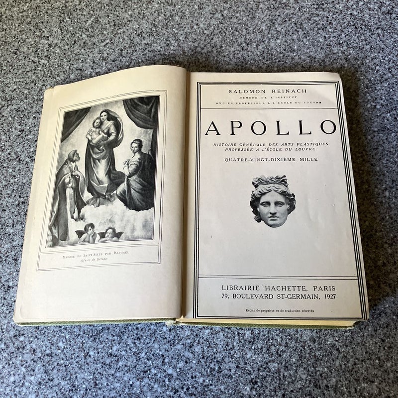 Apollo ** by Salomon Reinach, Hardcover | Pangobooks