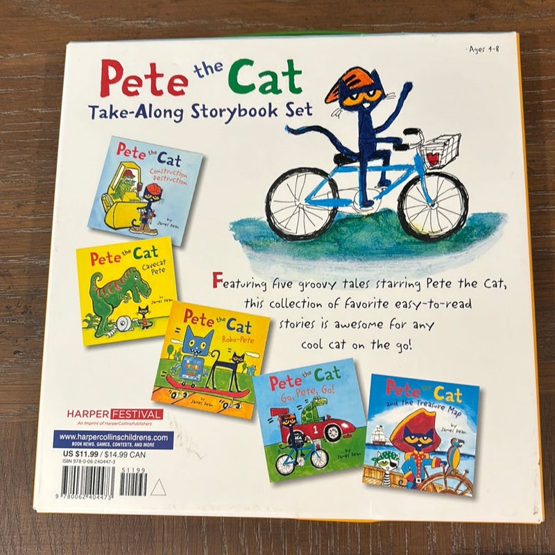 Pete the Cat Take-Along Storybook Set by Kimberly Dean