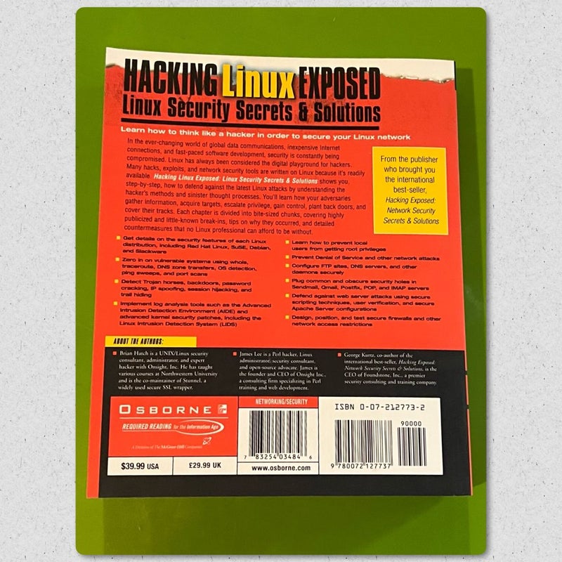Hacking Linux Exposed by Brian Hatch, Paperback | Pangobooks