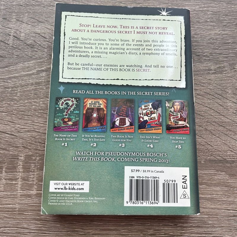 The Secret Series Complete Collection by Pseudonymous Bosch, Paperback ...