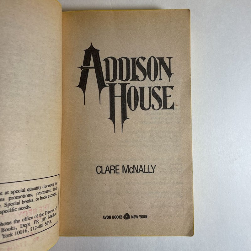Addison House by Clare McNally , Paperback | Pangobooks