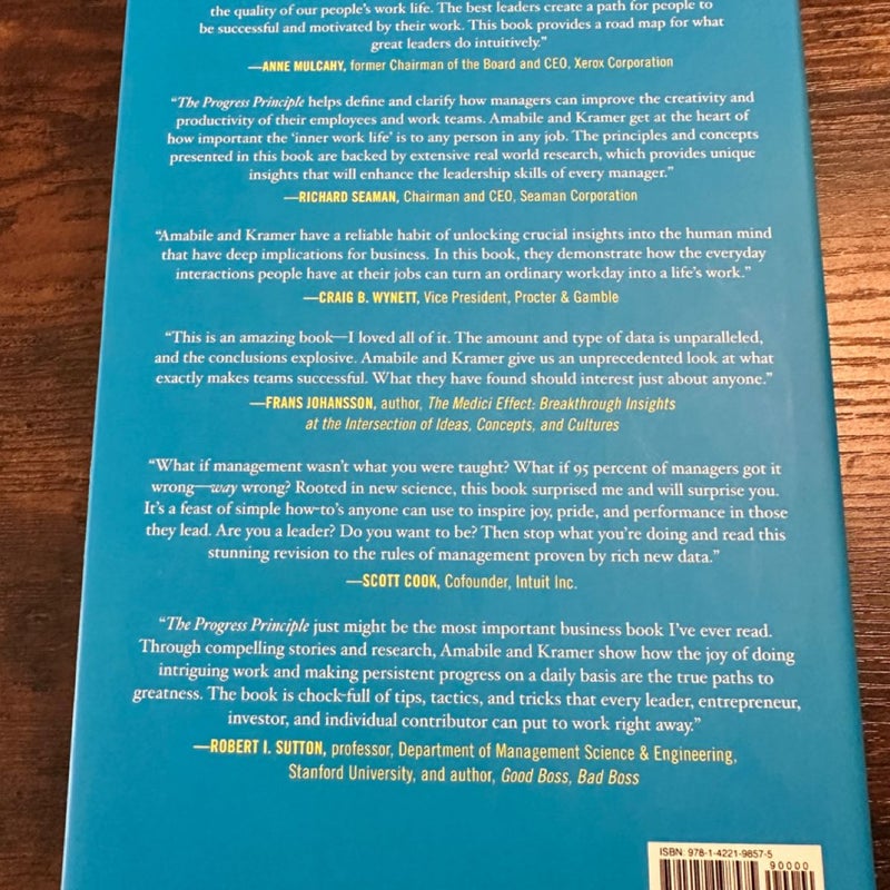 The Progress Principle by Teresa Amabile, Steven Kramer