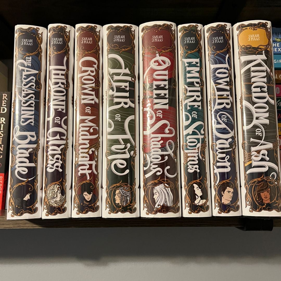 Throne of Glass Full Series / Sprayed Edges / Nerdy Ink Dust Jackets ...