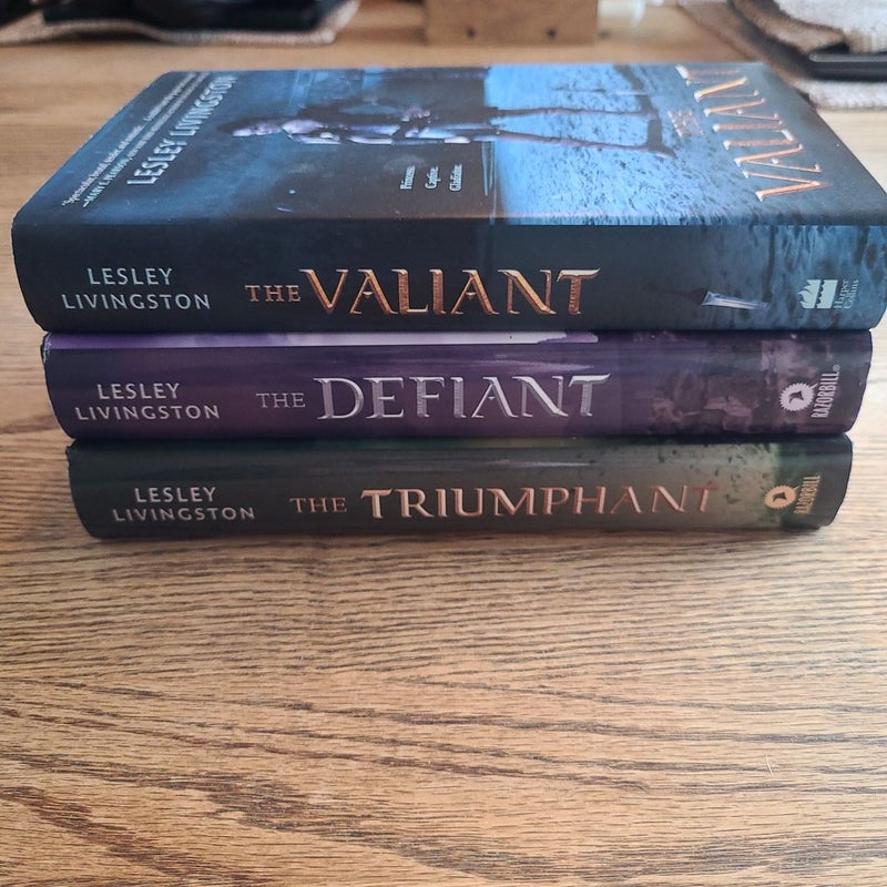 The Valiant Trilogy by Lesley Livingston , Hardcover | Pangobooks