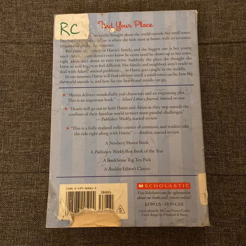 A Corner of the Universe by Ann M. Martin, Paperback | Pangobooks