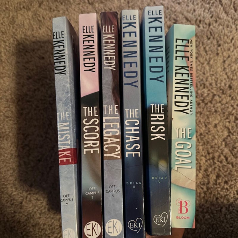 OFF CAMPUS SERIES (2-4) & BRIAR U (1-2) by ELLE KENNEDY , Paperback ...