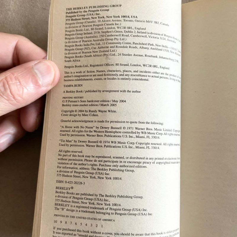 Tampa Burn by Randy White, Paperback | Pangobooks