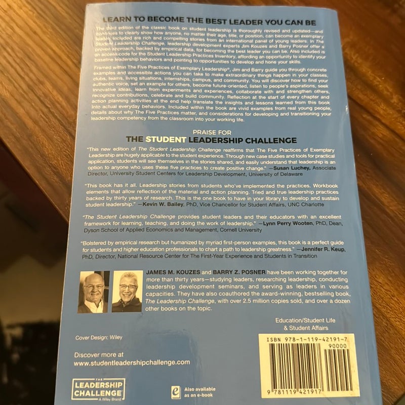The Student Leadership Challenge by James M. Kouzes, Barry Z. Posner