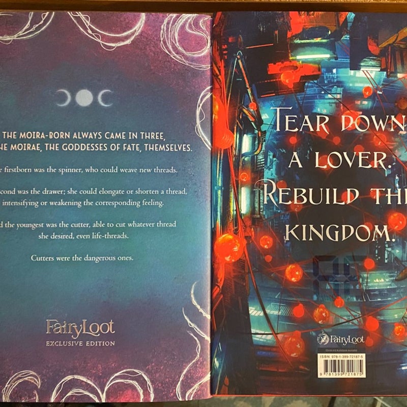 Fairyloot YA & Adult book-only July subscription box by chloe gong / Kika Hatzopoulou, Hardcover ...