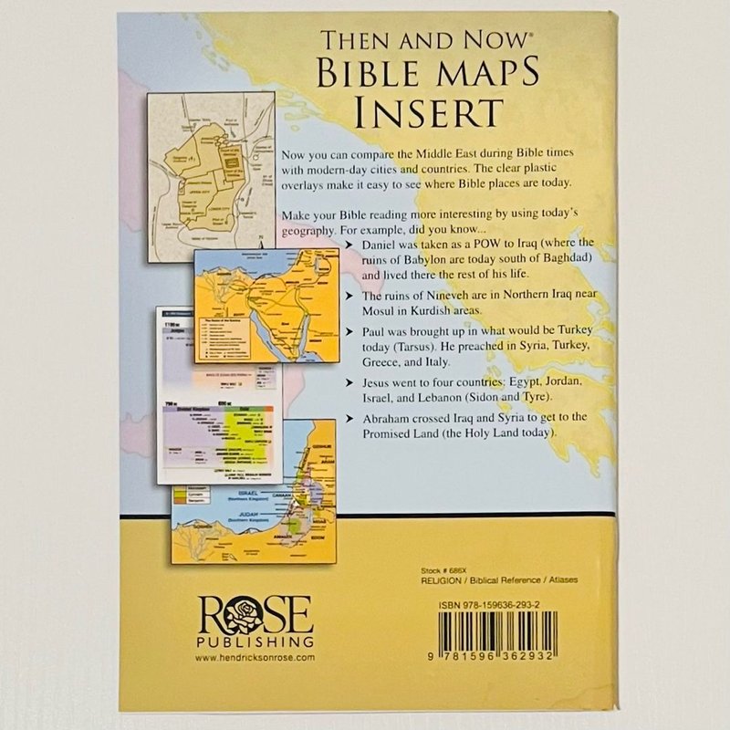 Then and Now Bible Maps Insert by Rose Publishing Staff