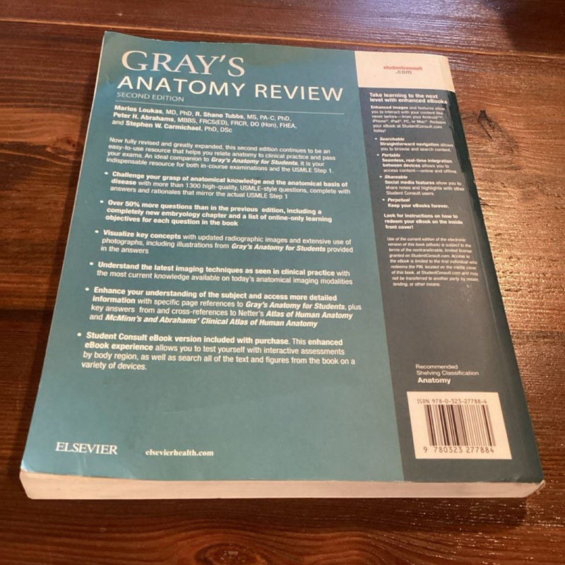 Gray's Anatomy Review by Marios Loukas, R. Shane Tubbs, Peter H ...