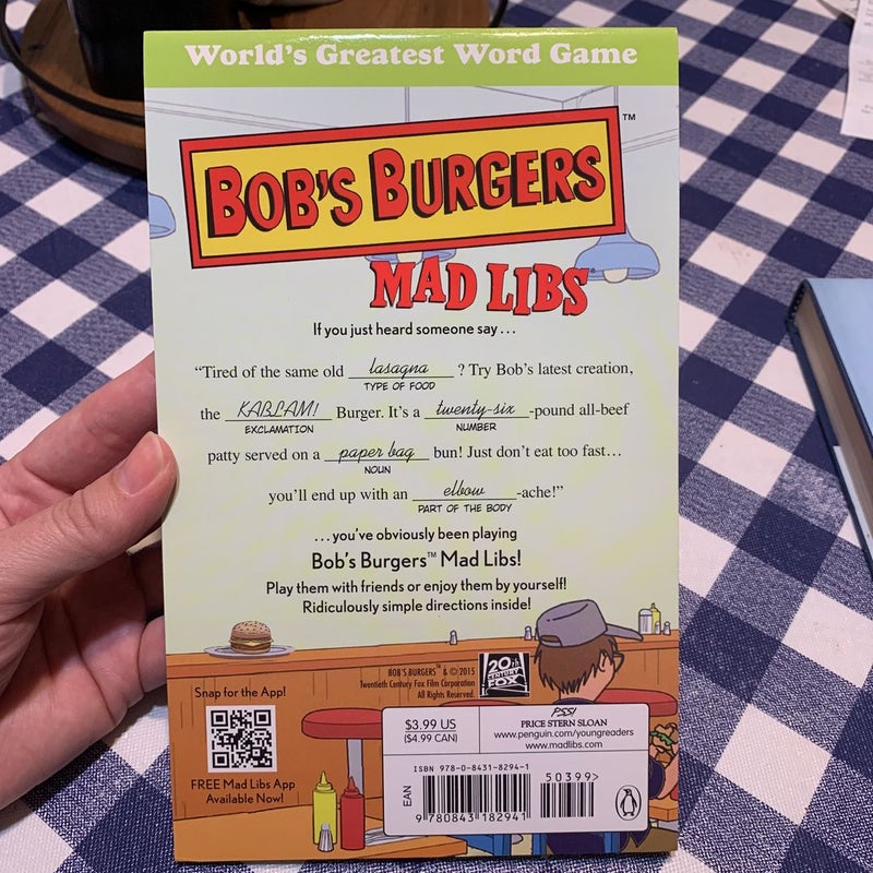 Bob's Burgers Mad Libs by Billy Merrell
