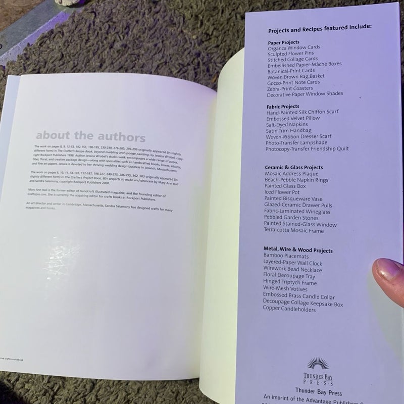 Decorative Crafts Sourcebook by Mary Ann Hall, Sandra Salamony, Jessica ...