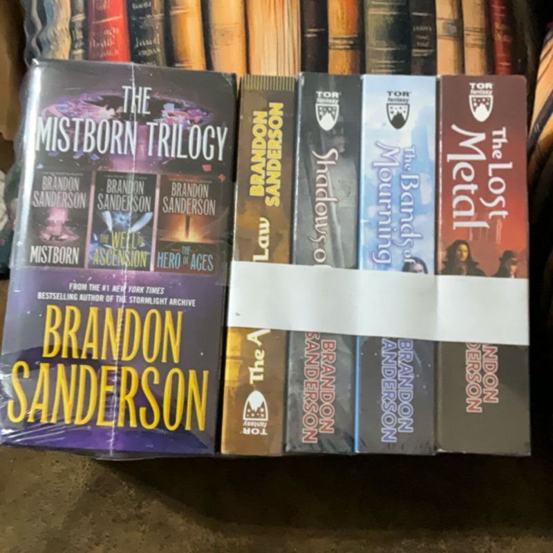 Mistborn 7 Books Collection Set By Brandon Sanderson Final Empire