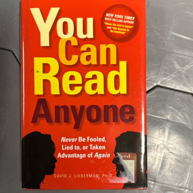 YOU CAN READ ANYONE by David J. Lieberman PH.D., Hardcover | Pangobooks