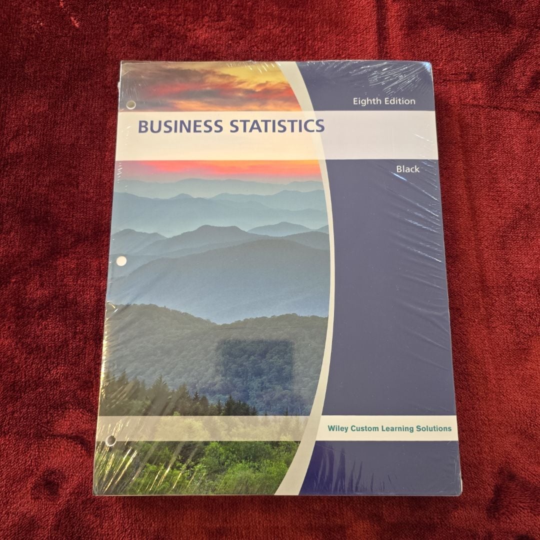 Business Statistics by Wiley Custom Learning Solutions, Paperback ...