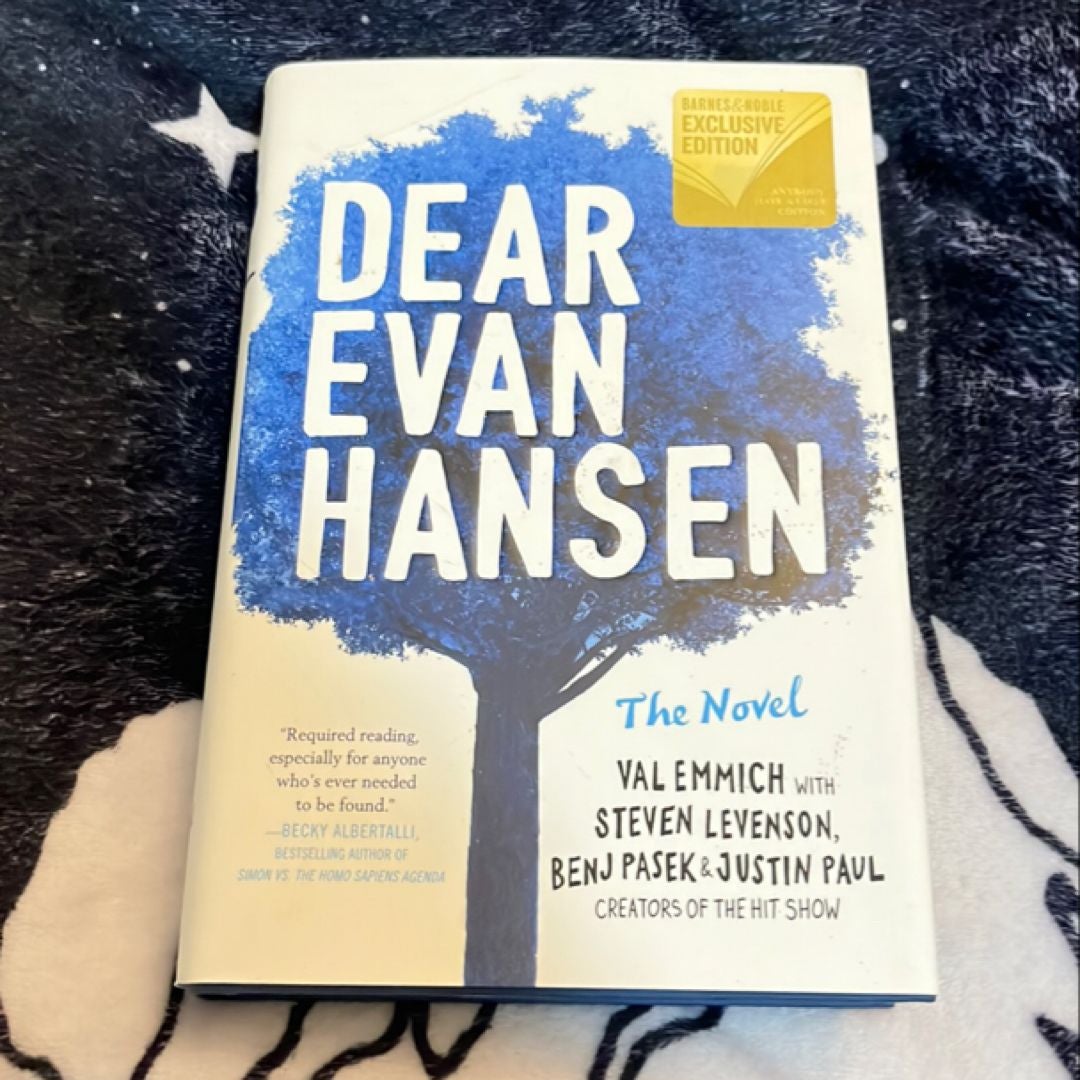 Dear Evan Hansen -BN exclusive edition by Val Emmich, Hardcover | Pangobooks