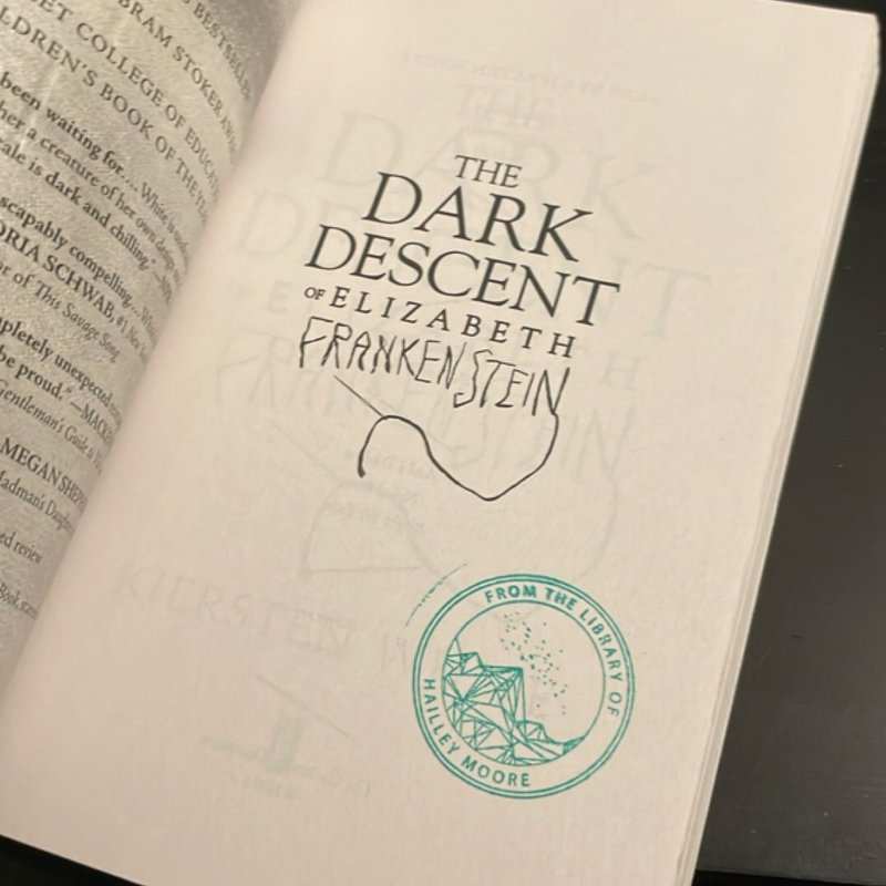 The Dark Descent of Elizabeth Frankenstein by Kiersten White