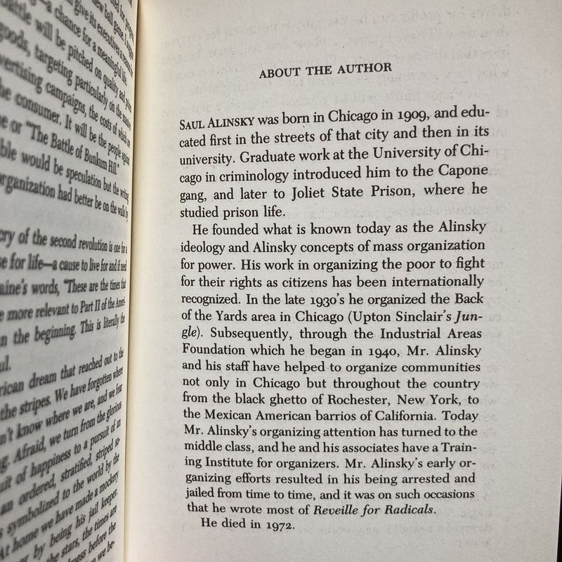 Rules for Radicals by Saul Alinsky